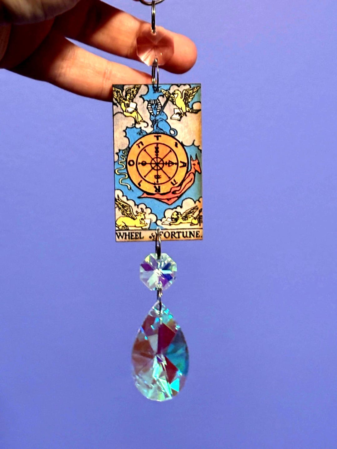 Tarot Card Holiday Ornament, Tarot Card Sun Catcher, Divination Card ...