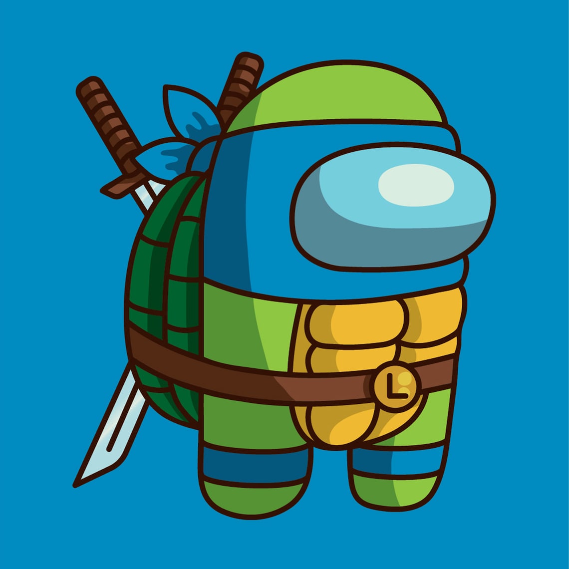 Among Us Teenage Mutant Ninja Turtles Stickers 4-Pack | Etsy