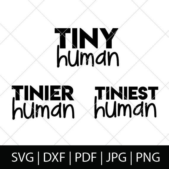 Tiny Tinier and Tiniest Human SVG Sibling Svg Sibling - Etsy