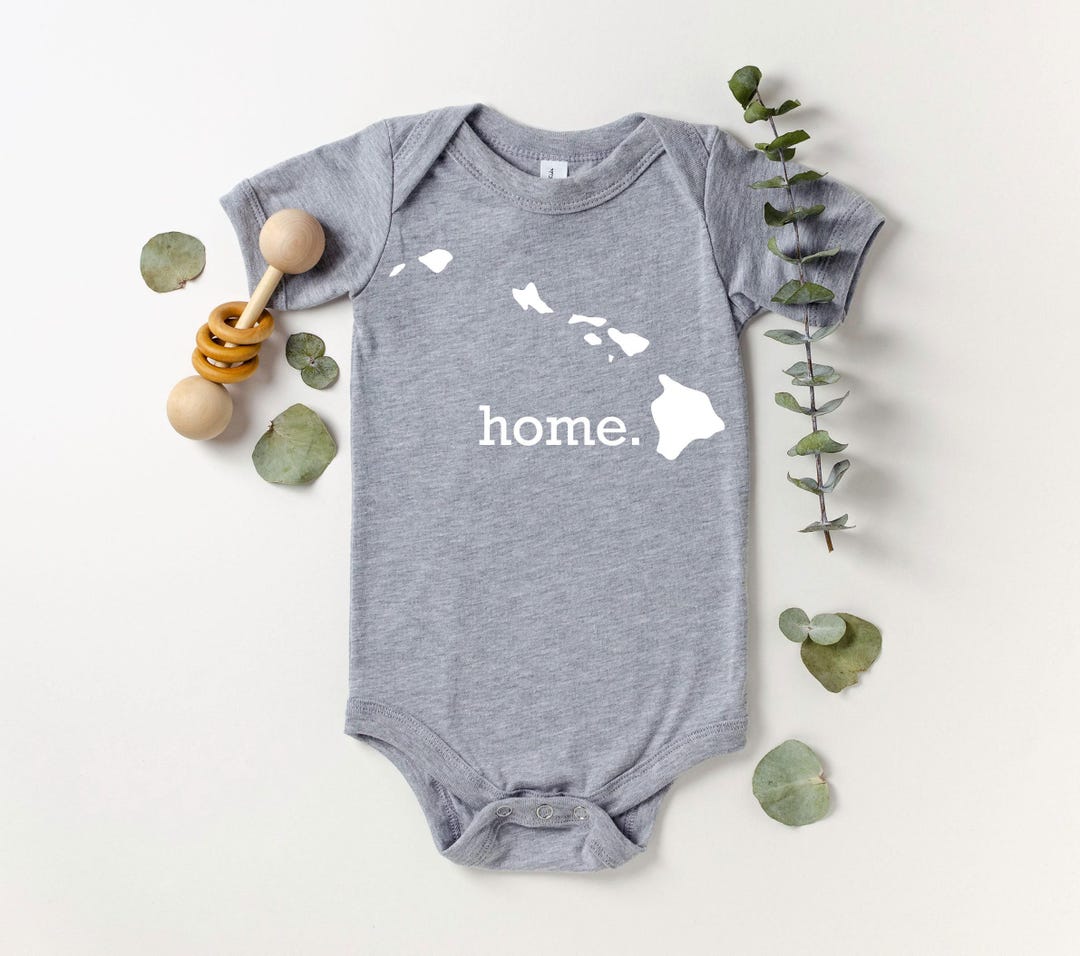 Homeland Tees Hawaii Home State Onesie®, State Baby Bodysuit, Baby ...
