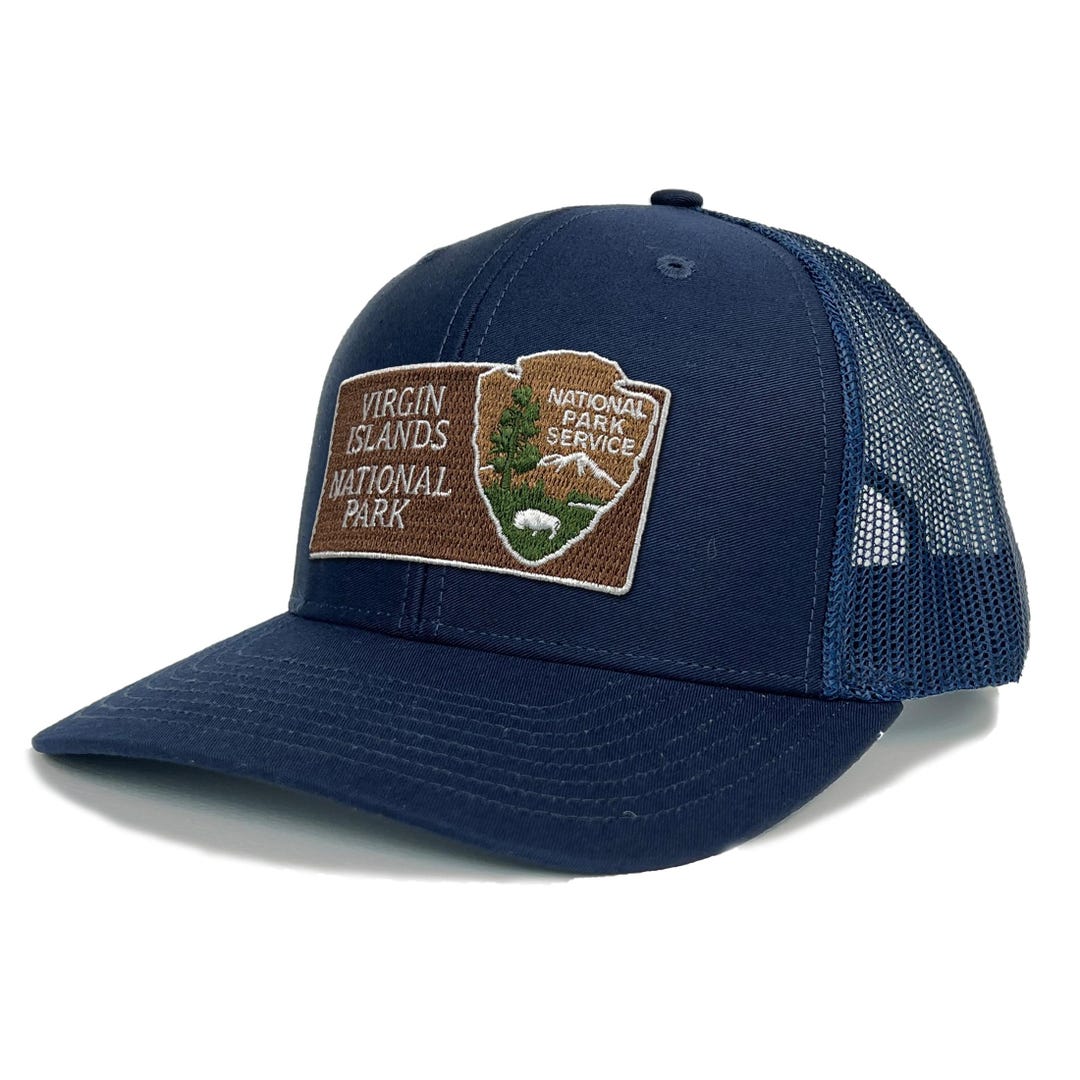 Virgin Islands National Park Trucker Hat: Embroidered Arrowhead Patch ...