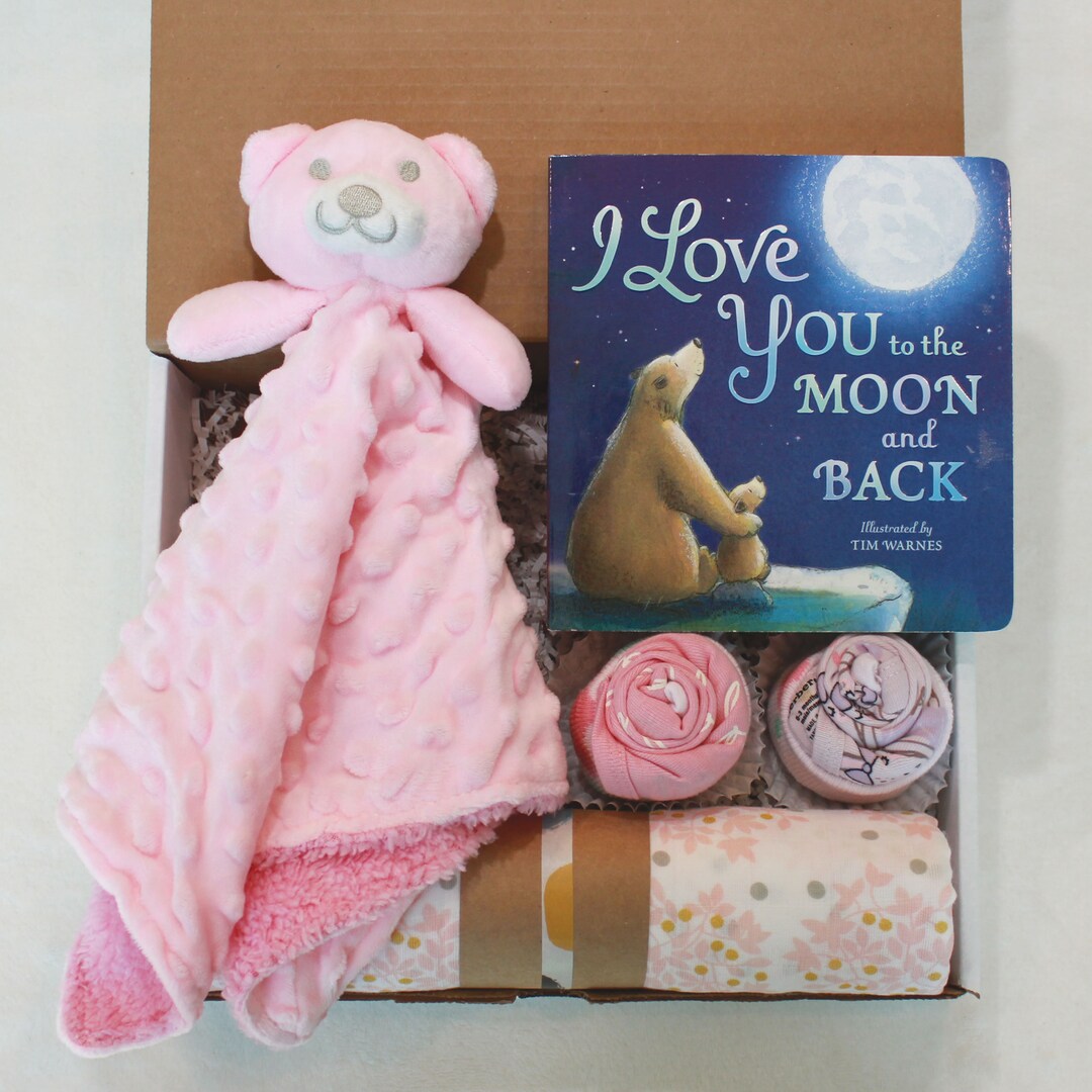 Love You to the Moon Gift Box, Baby Shower Gift, New Baby Gift, Baby ...