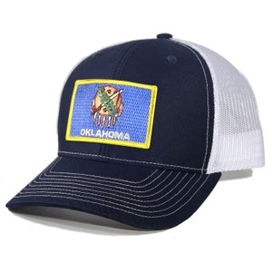 Homeland Tees Oklahoma Flag Patch Trucker Hat - Etsy