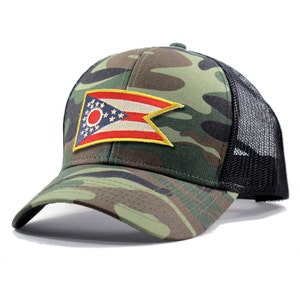 Homeland Tees Ohio Flag Hat - Army Camo Trucker - Etsy