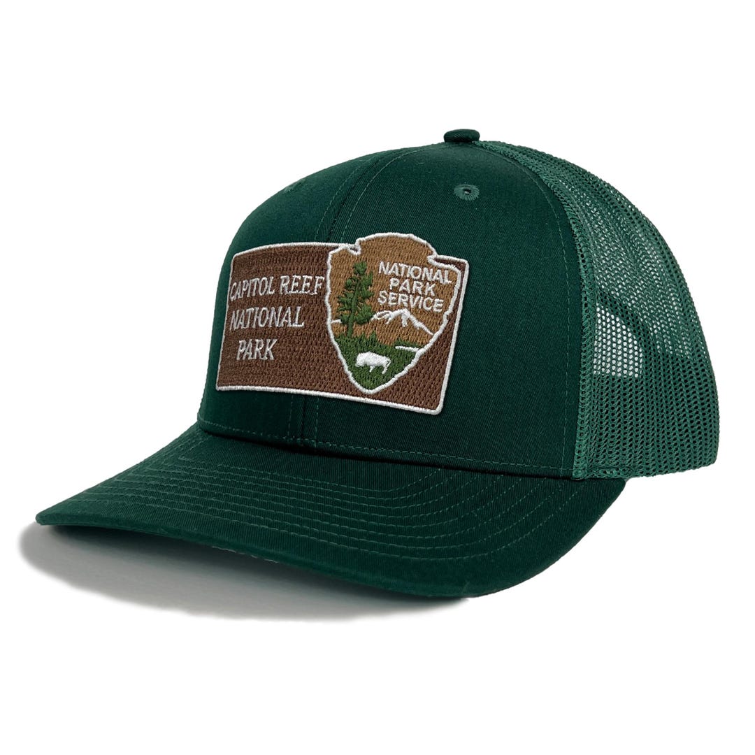 Capitol Reef National Park Trucker Hat: Embroidered Arrowhead Patch - Etsy