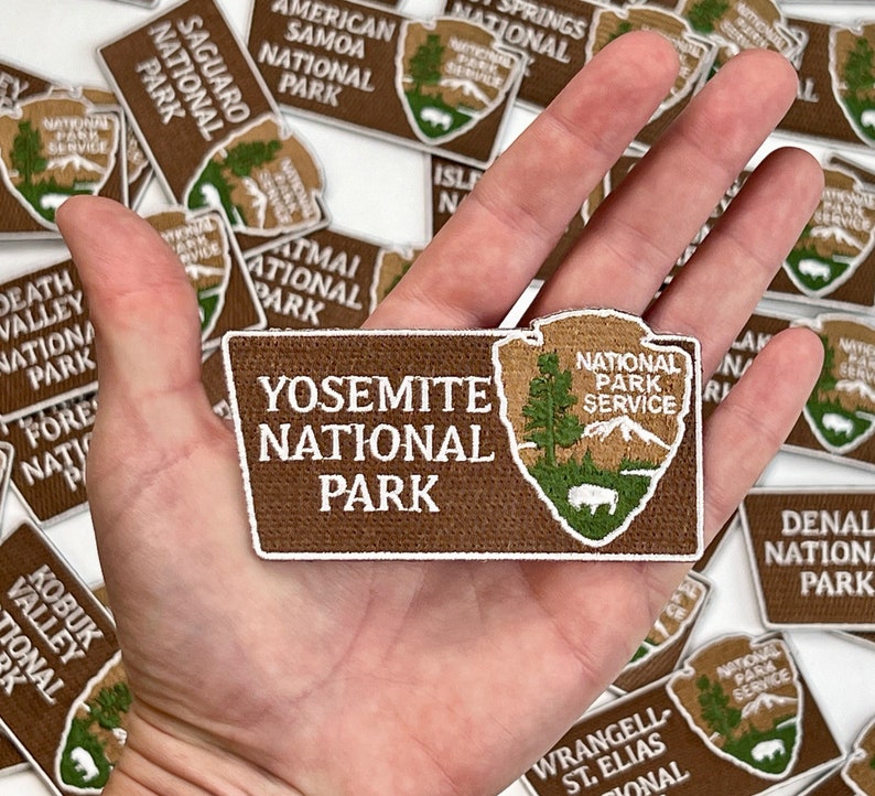 Embroidered National Parks Patch - Iron-on USA Arrowhead Souvenir for ...