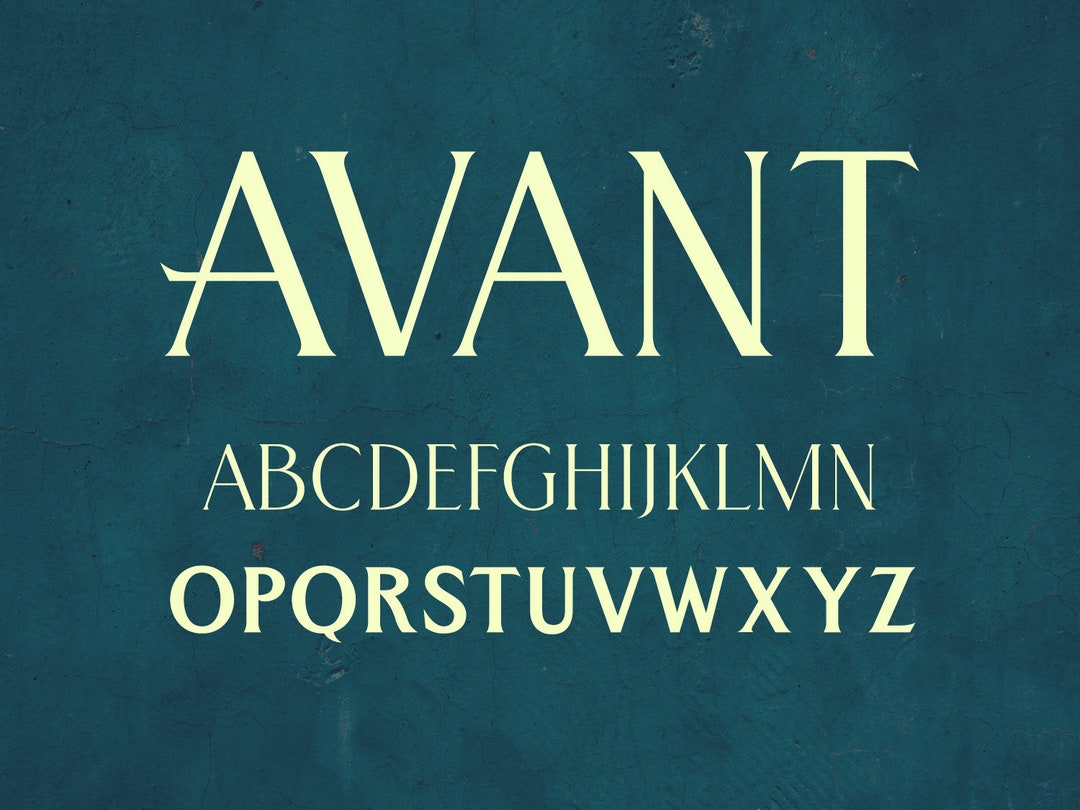 Avant Font Family - 6 Weights and Opentype Features - Etsy