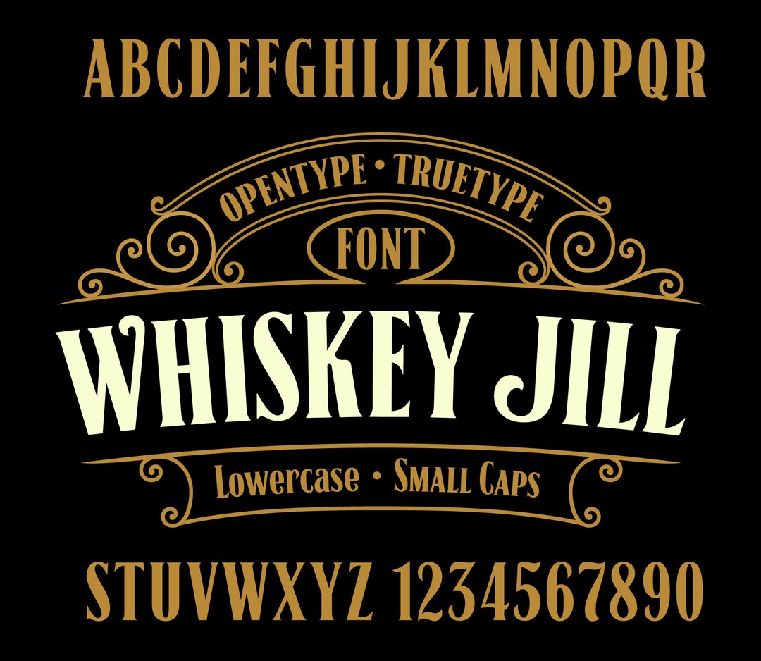 Whiskey Jill Font OTF - Etsy