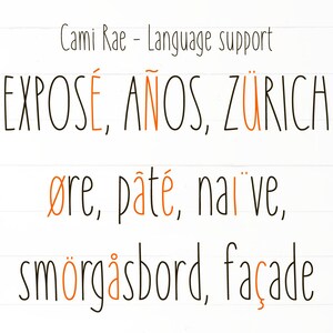 Cami Rae Font - Regular & Bold - Numbers - Lowercase - OTF and TTF - Etsy