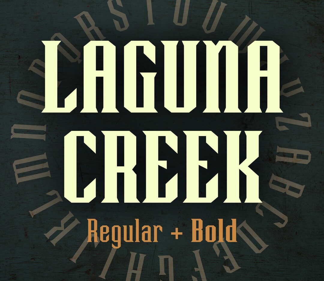 Laguna Creek Font - Regular - Bold - OTF - Etsy