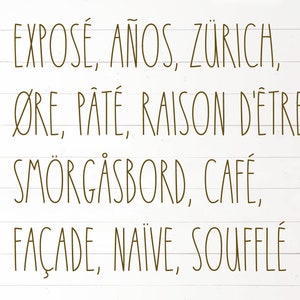 Cami Rae Font Regular & Bold Numbers Lowercase OTF and TTF - Etsy