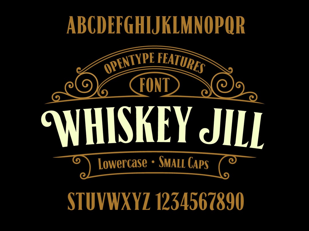 Whiskey Jill Font - OTF - Etsy