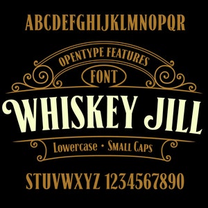 Whiskey Jill Font - OTF - Etsy