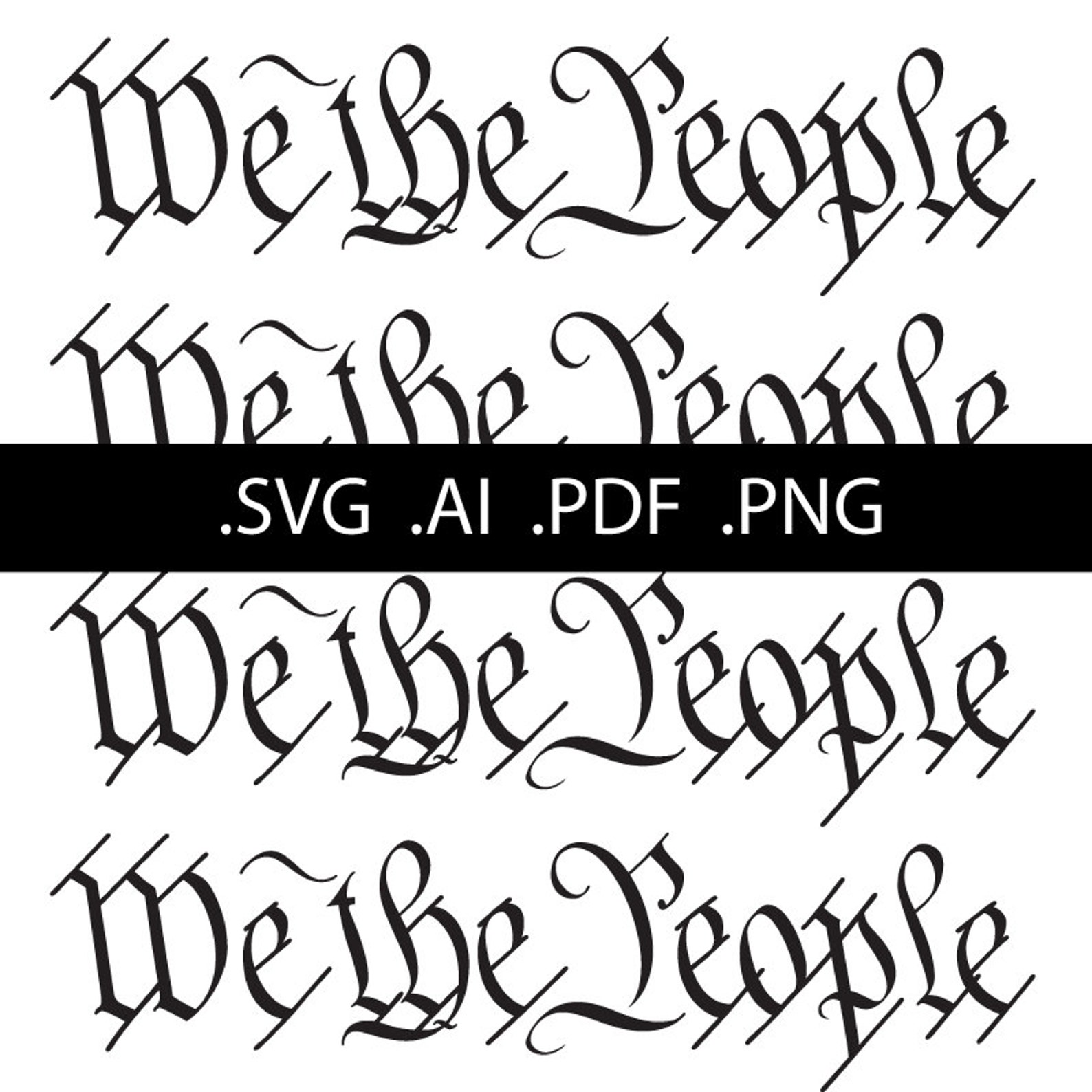 We the People SVG Cuts Great in Vinyl | Etsy