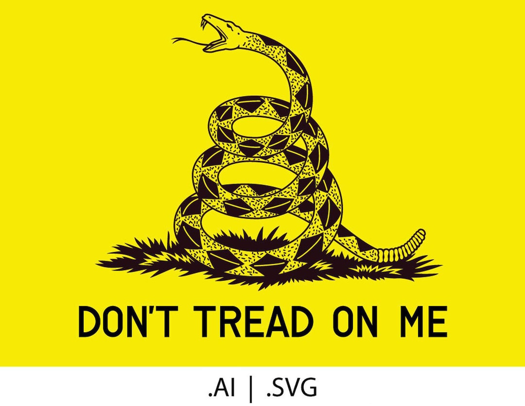 Dont Tread on Me - Gadsden Flag - SVG & AI Vector Download With Various ...