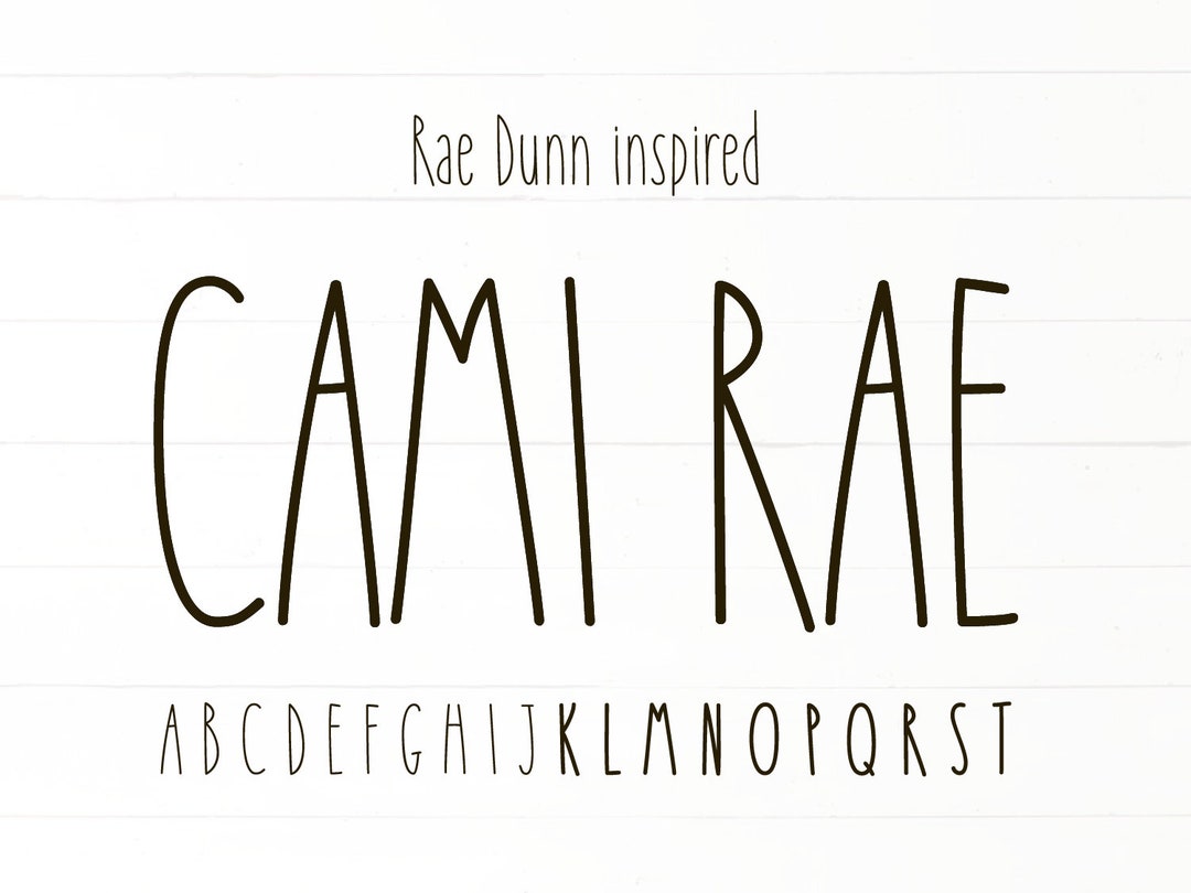 Cami Rae Font - Regular & Bold - Numbers - Lowercase - OTF and TTF - Etsy