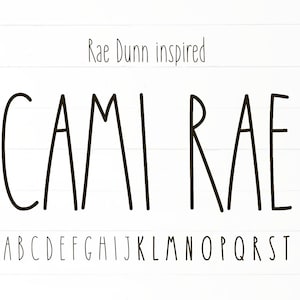 Cami Rae Font - Regular & Bold - Numbers - Lowercase - OTF and TTF - Etsy