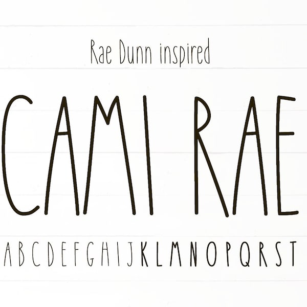 Rae Dunn Font - Etsy