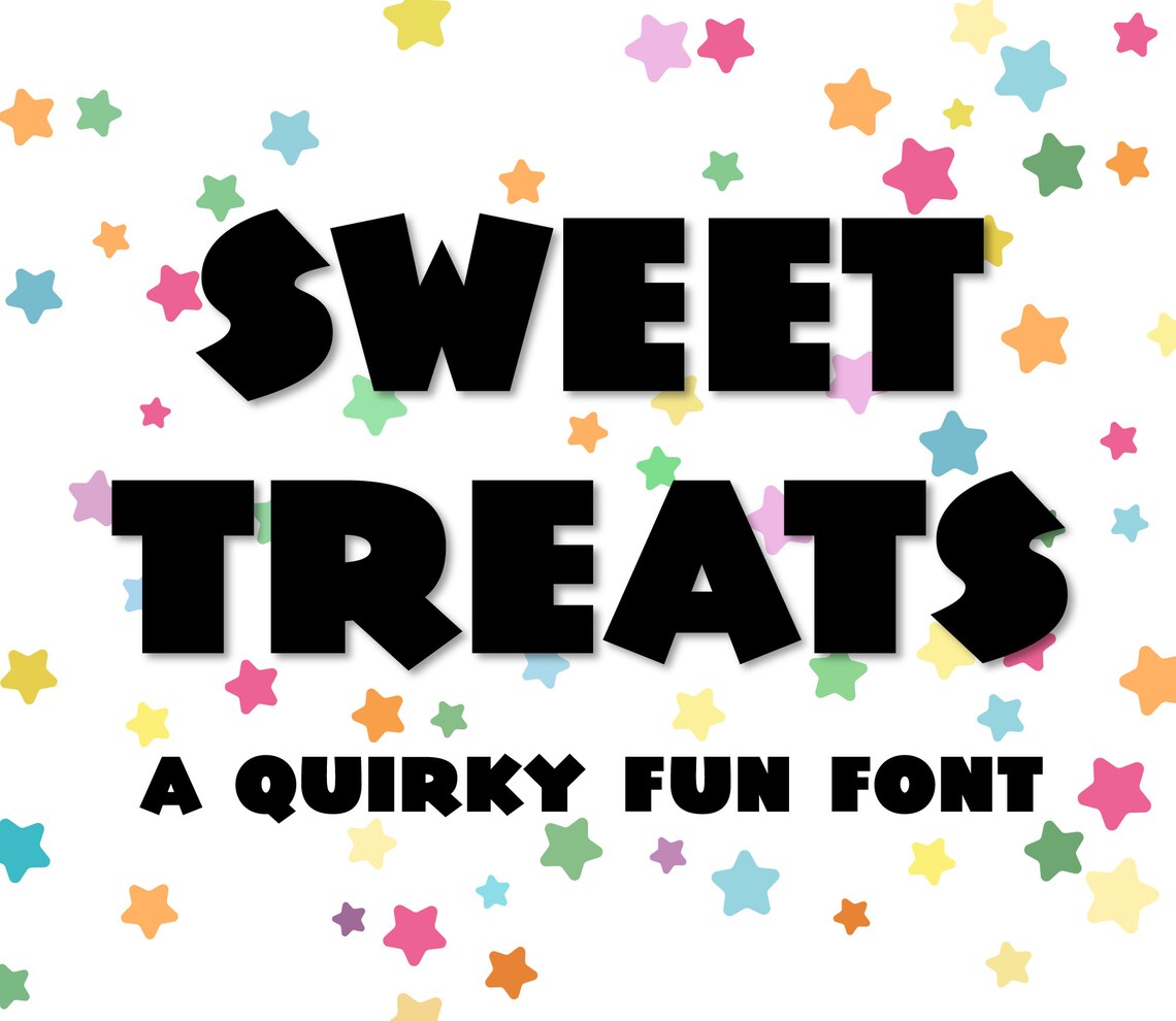 Sweet Treats Font OTF - Etsy