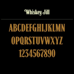 Whiskey Jill Font - OTF - Etsy