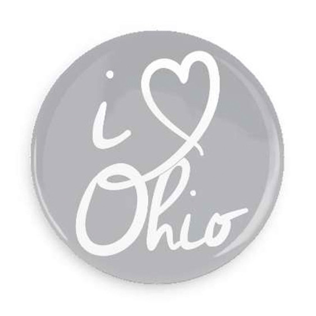 I Love Ohio Button - Etsy