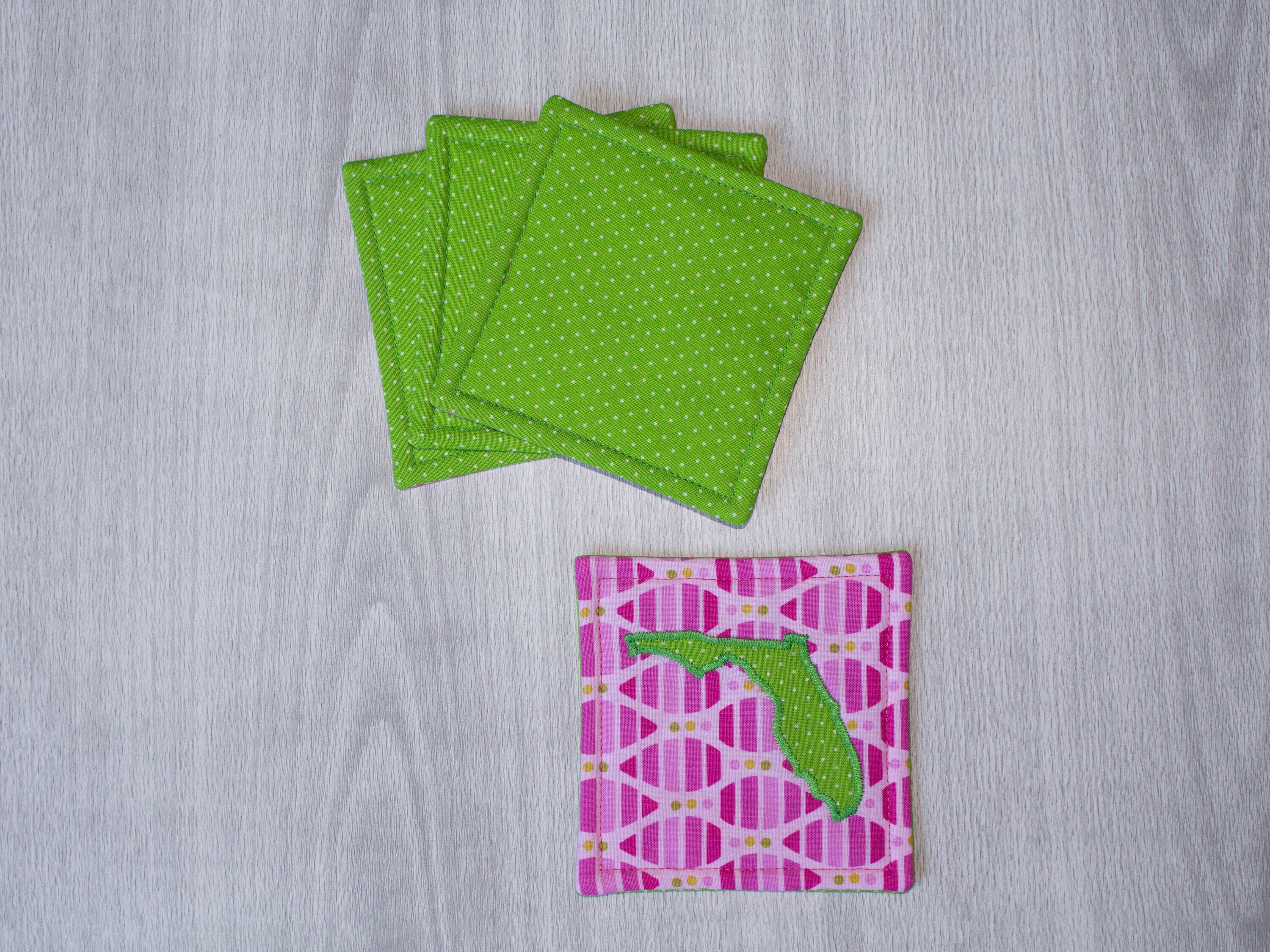 Florida Cloth Drink Coasters - Etsy