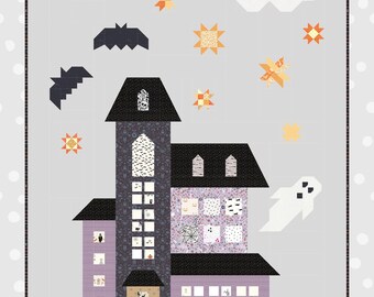 Halloween Haunted House Quilt Pattern - Etsy