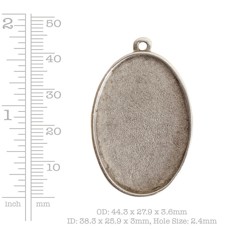 Large Oval Embroidery Necklace Kit Pendant Frame for - Etsy