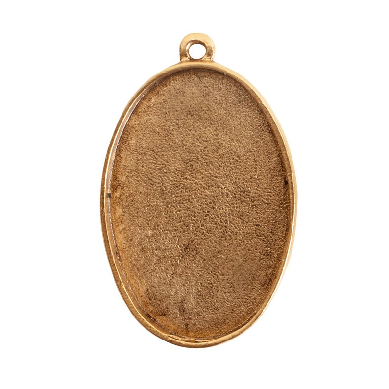 Large Oval Embroidery Necklace Kit Pendant Frame for - Etsy