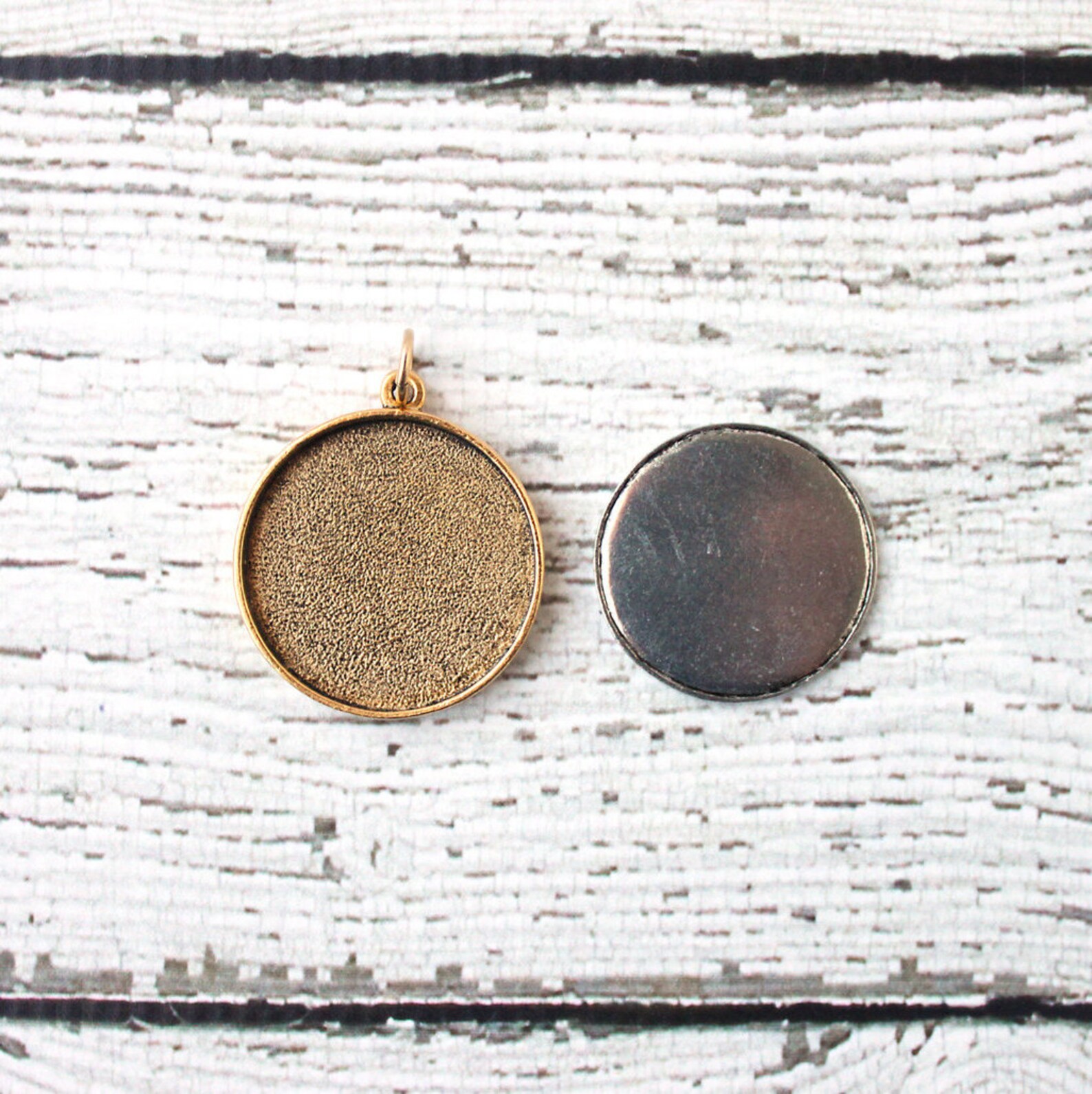 Large Circle Embroidery Necklace Frame Kit, Embroidery Necklace Pendant ...