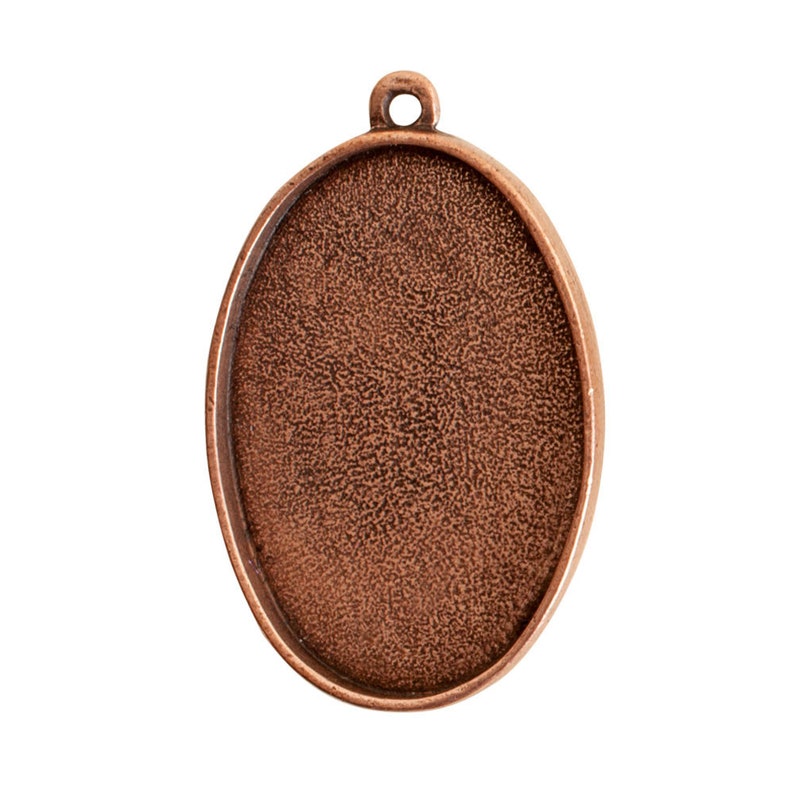 Large Oval Embroidery Necklace Kit Pendant Frame for - Etsy