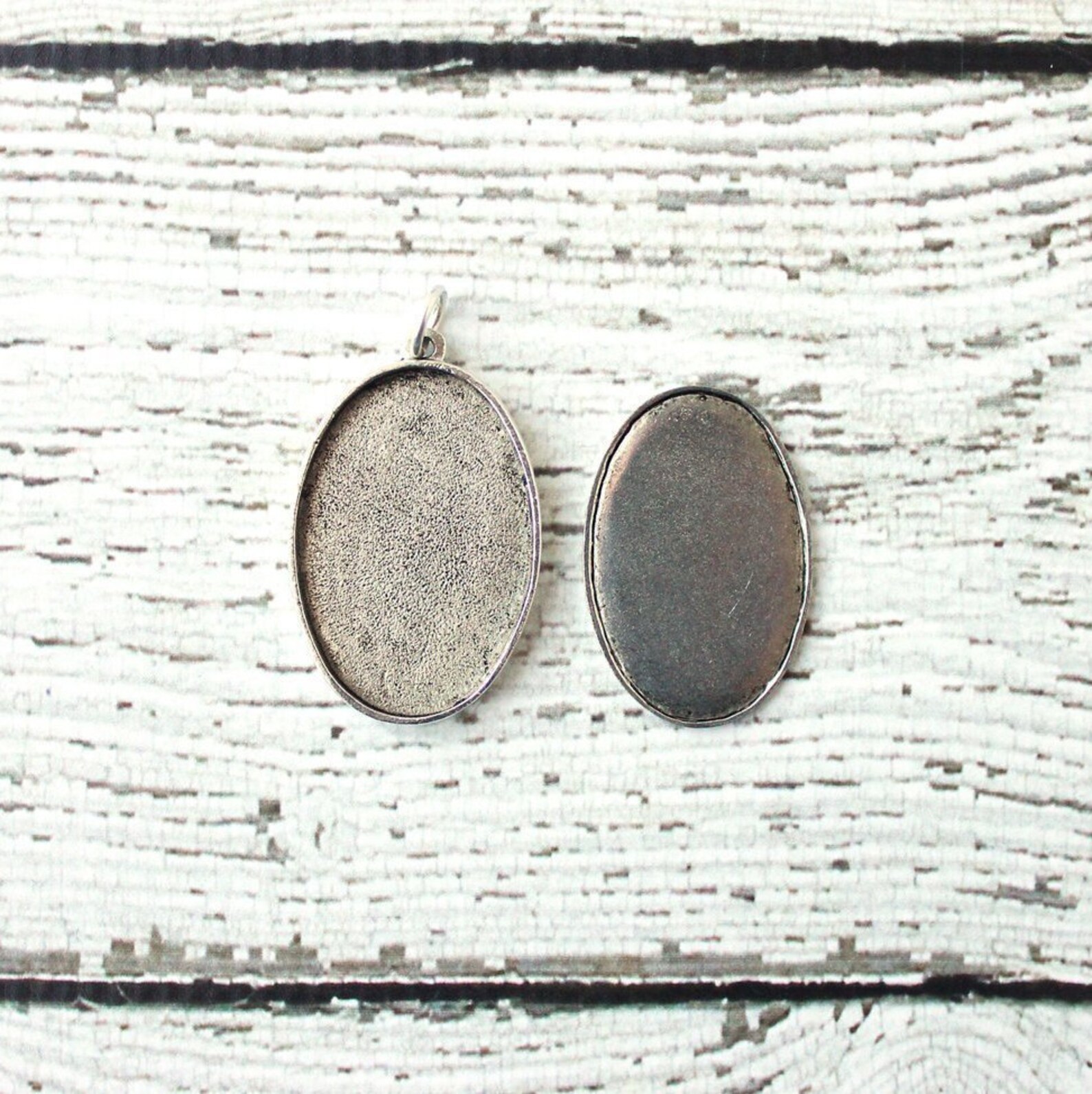 Large Oval Embroidery Necklace Kit Pendant Frame for - Etsy