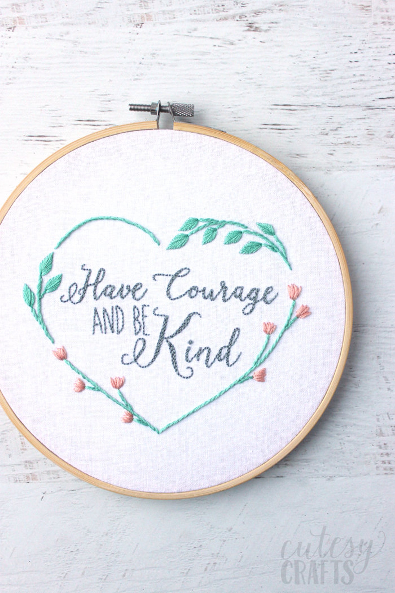Be Kind PDF Hand Embroidery Pattern | Etsy