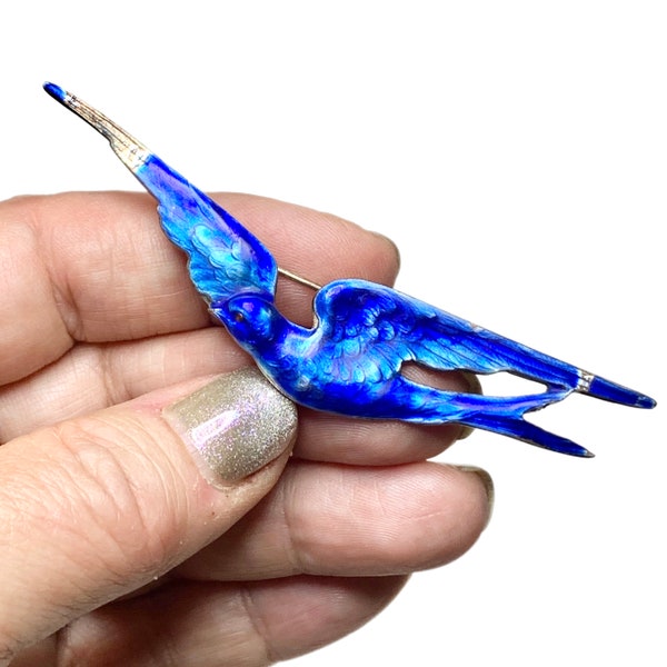 Bluebird Brooch - Etsy