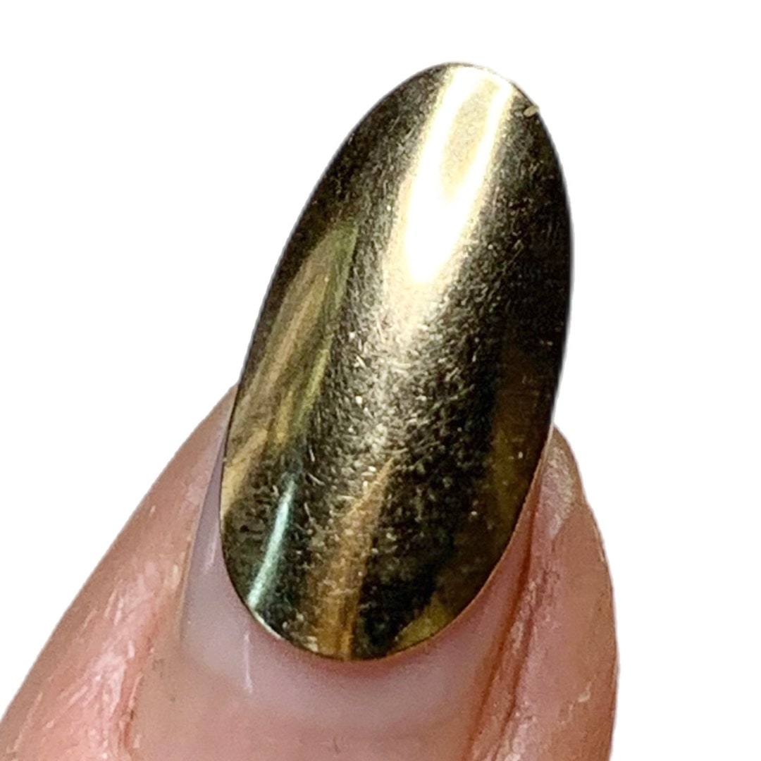 Vintage 14k Gold Fingernail, Solid Gold, Disco Nail, Pinky Accessory - Etsy