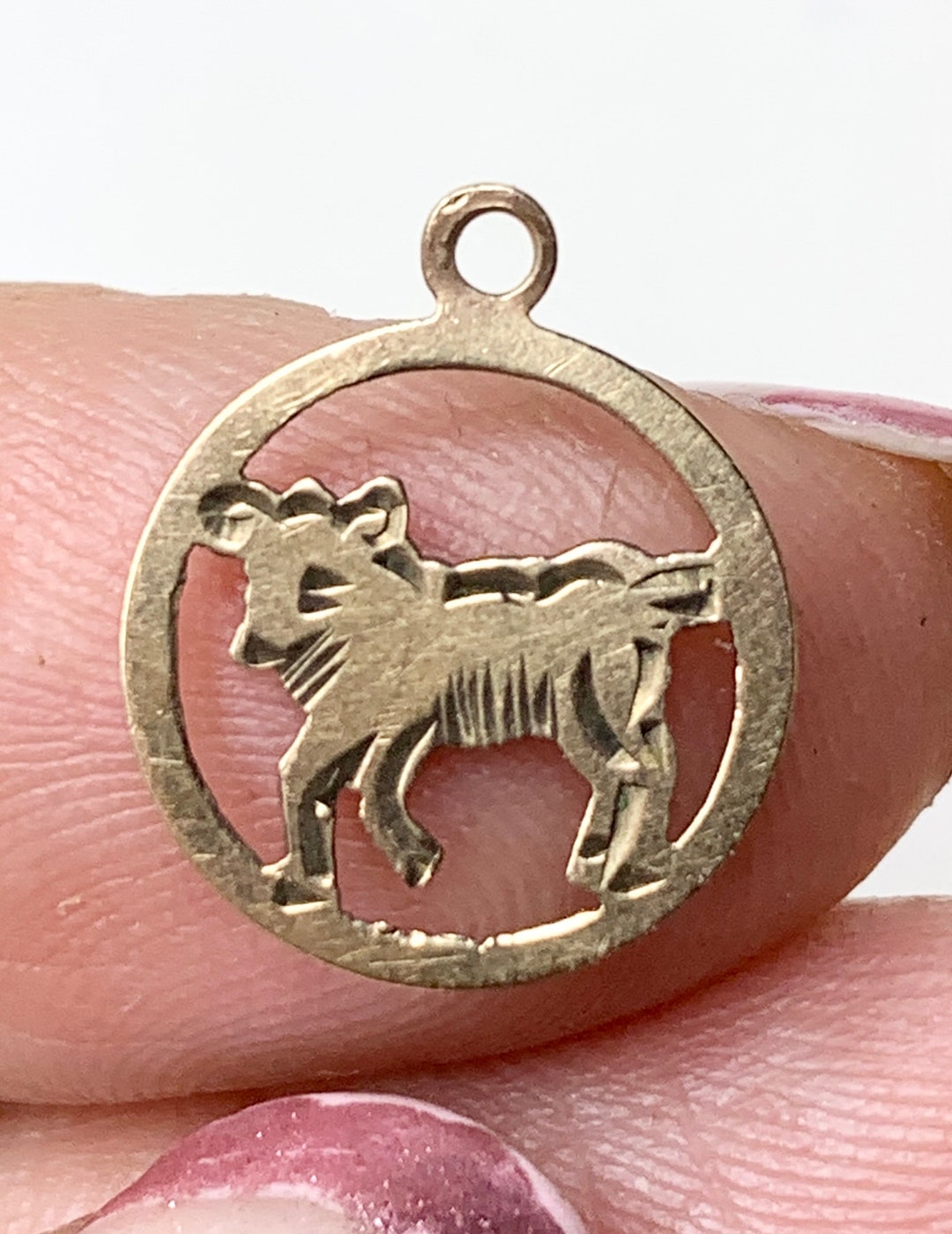 9k Gold Lamb Charm, English Hallmarks, Fine Jewelry - Etsy
