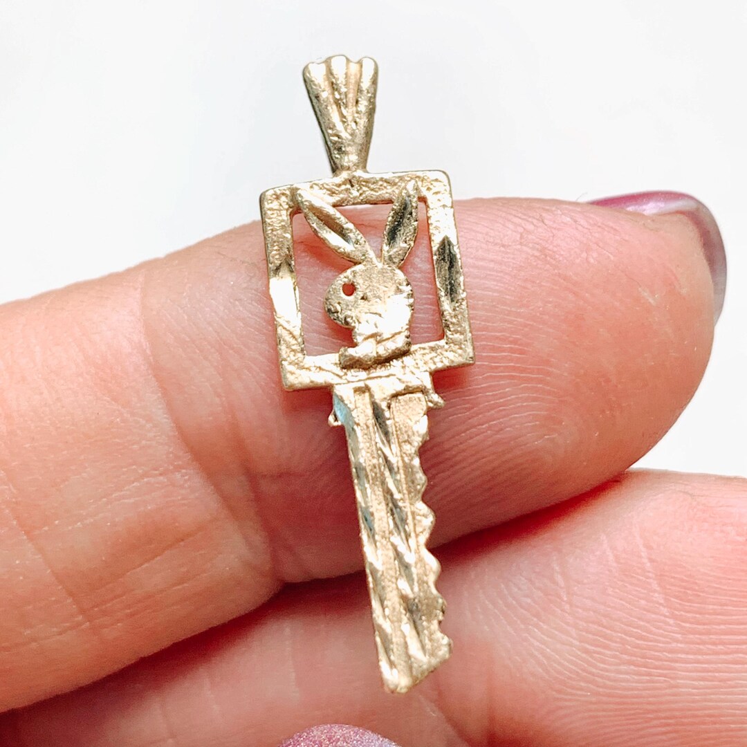 Vintage 14k Gold Playboy Bunny Key, Pendant Charm, Signed “ma”, 1985 - Etsy