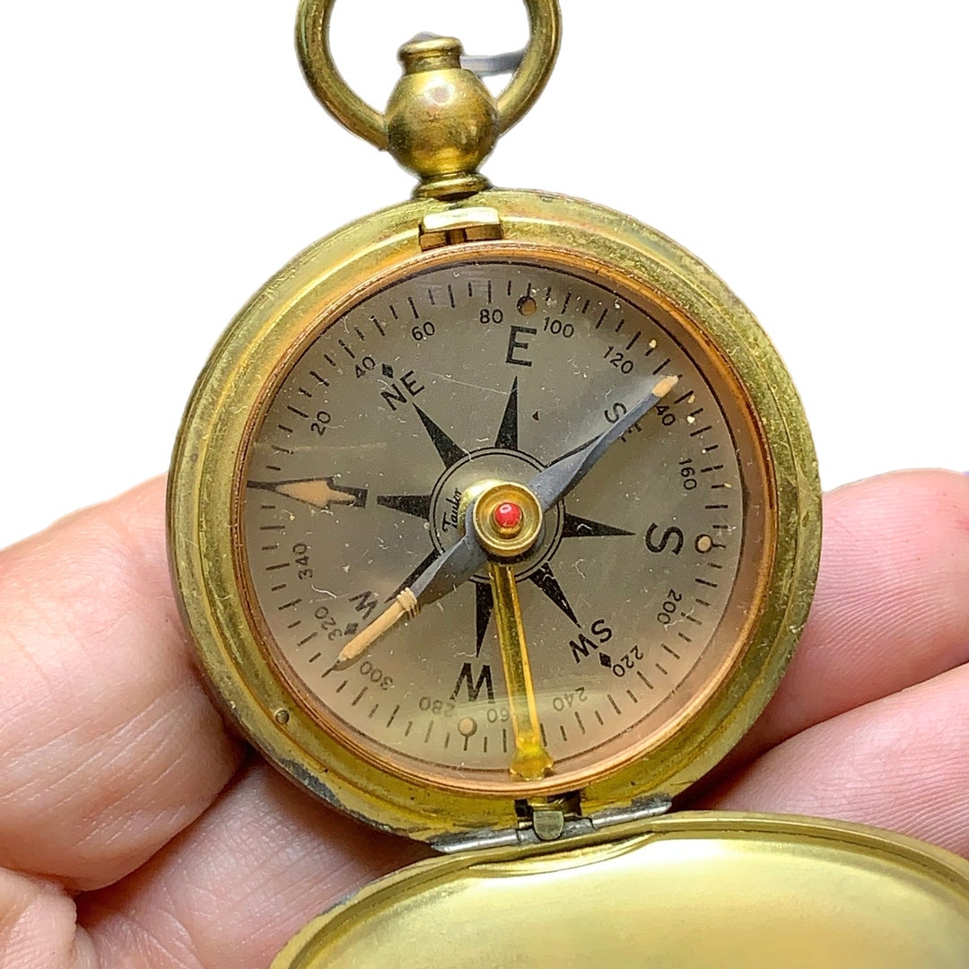 USCE Brass Compass, by Taylor, Engineering, Hiking, Camping - Etsy