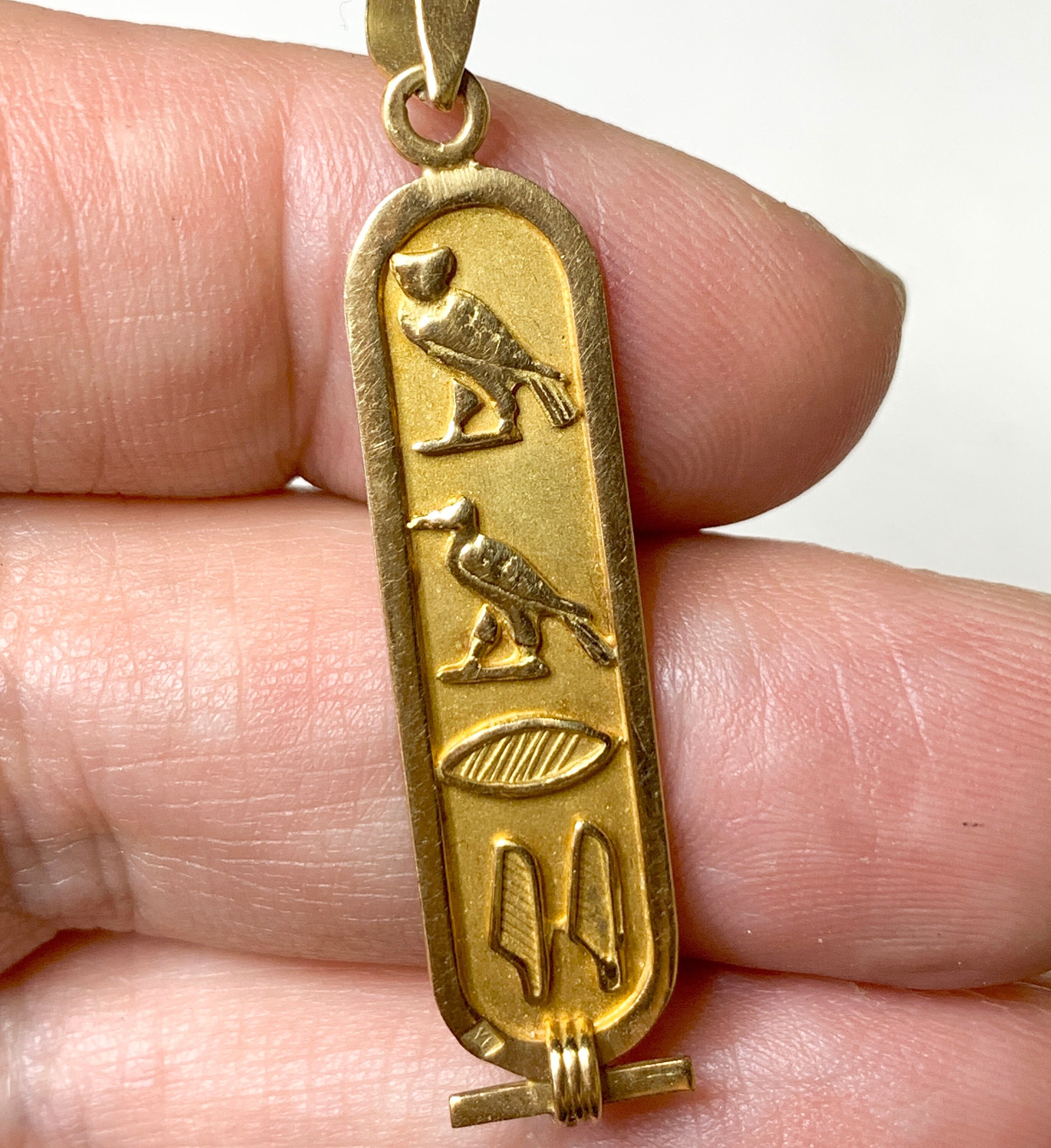 custom cartouche necklace