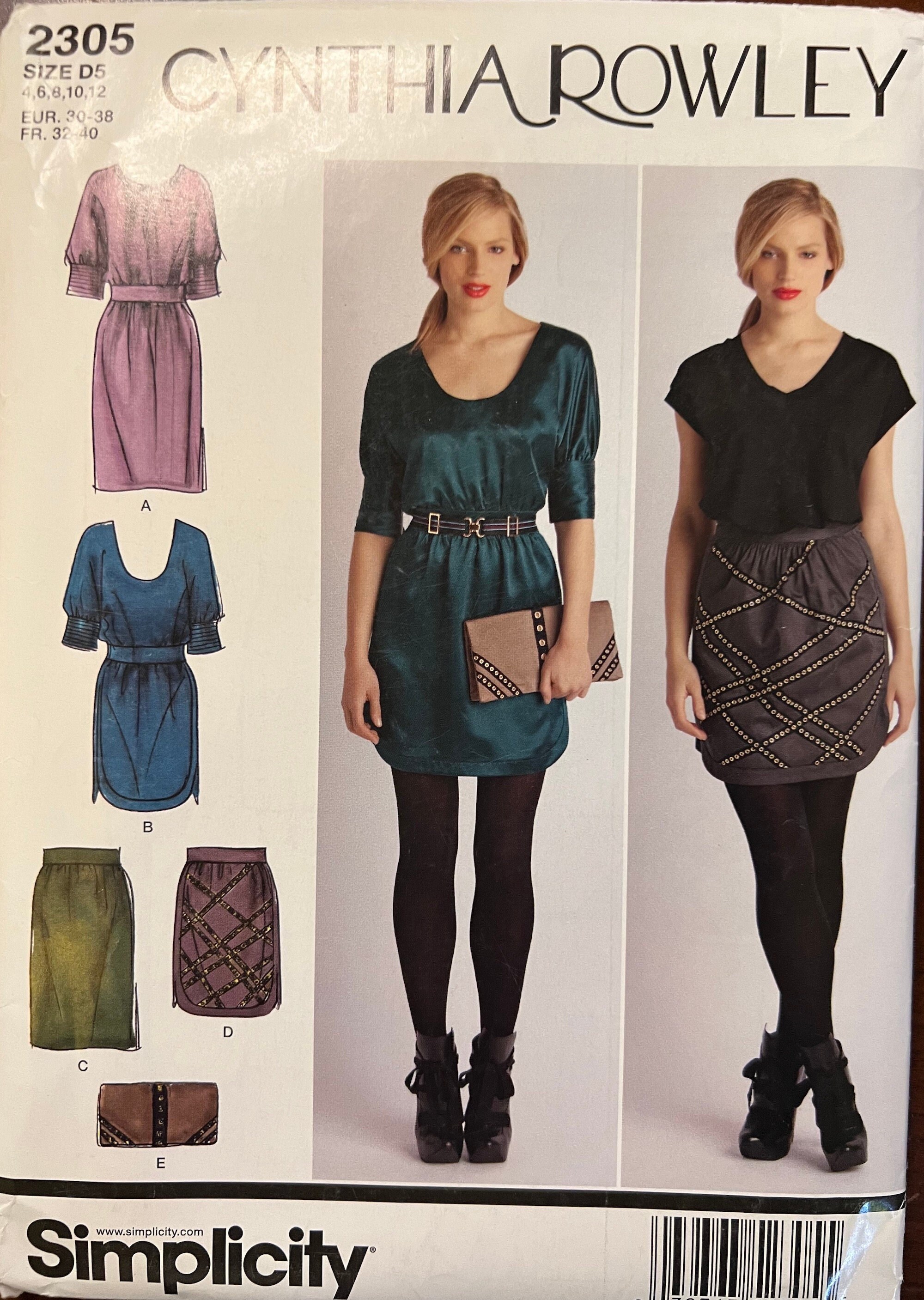 Simplicity Patterns: Cynthia Rowley Designer/pattern 2305 - Etsy