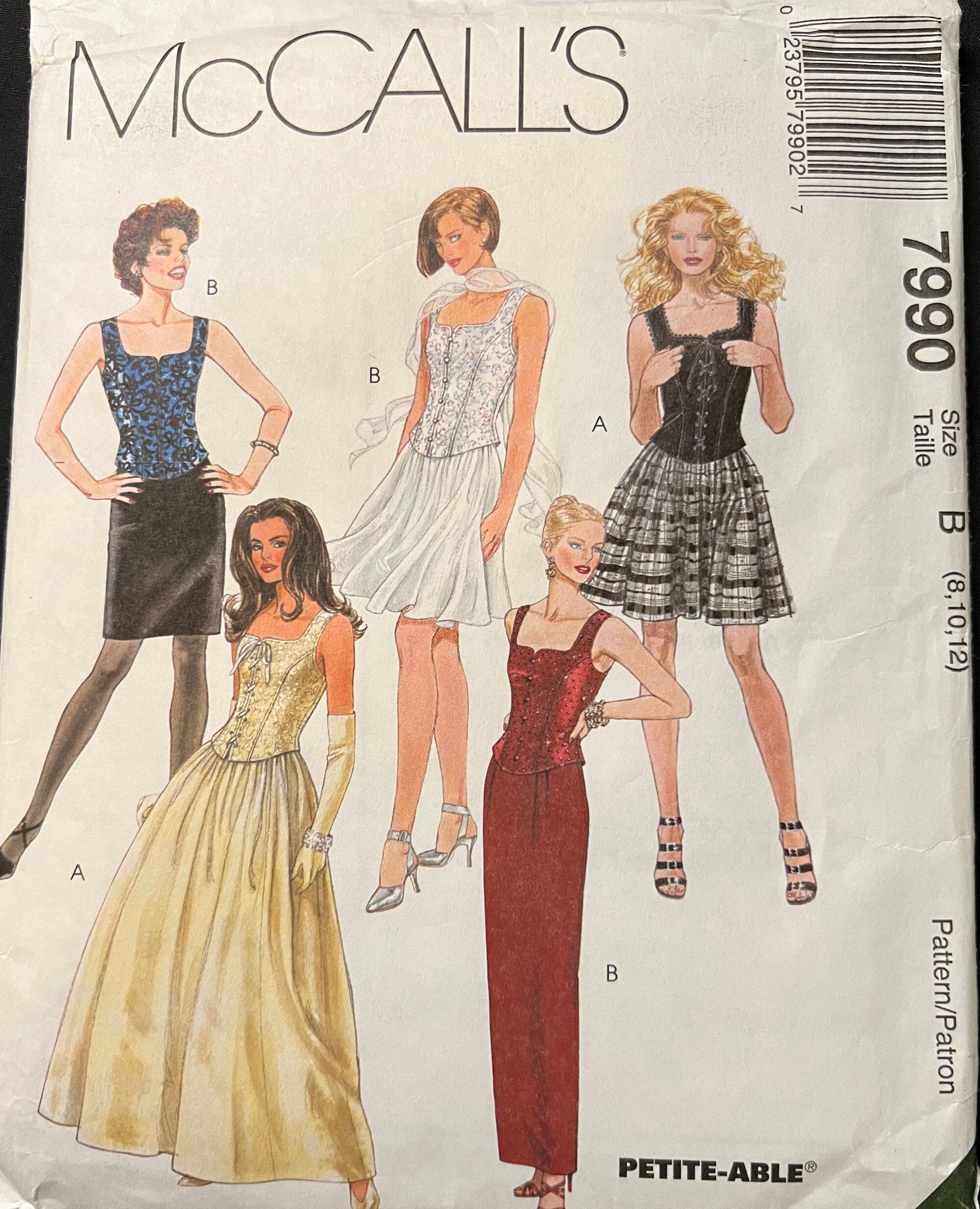 Mccall's Patterns: Formal Dresses/#7990 - Etsy