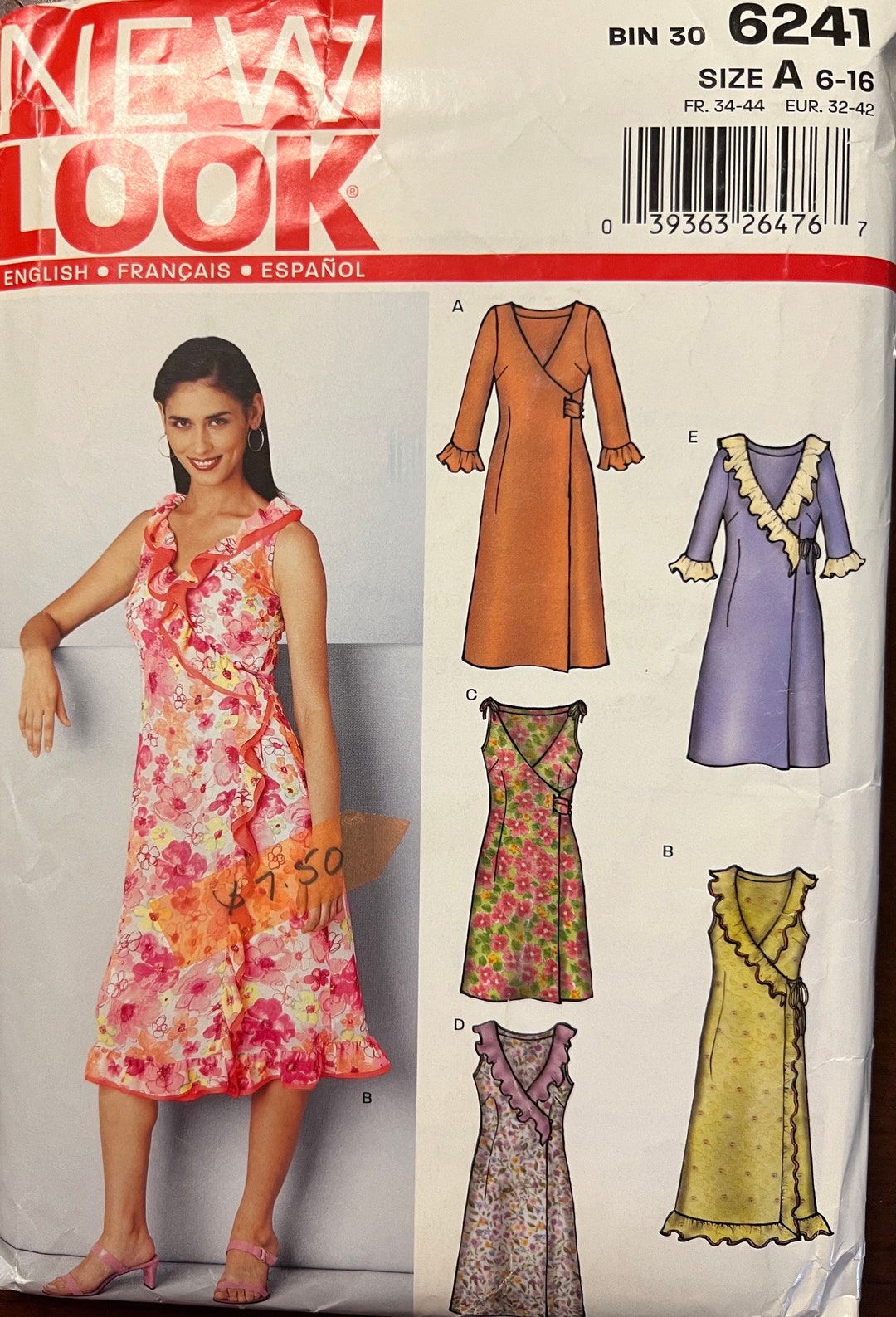 New Look Patterns: Dresses/pattern 6241 - Etsy