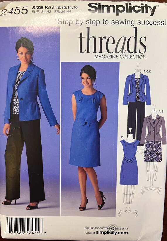 Simplicity Patterns: Threads Magazine Collection/pattern 2455 - Etsy