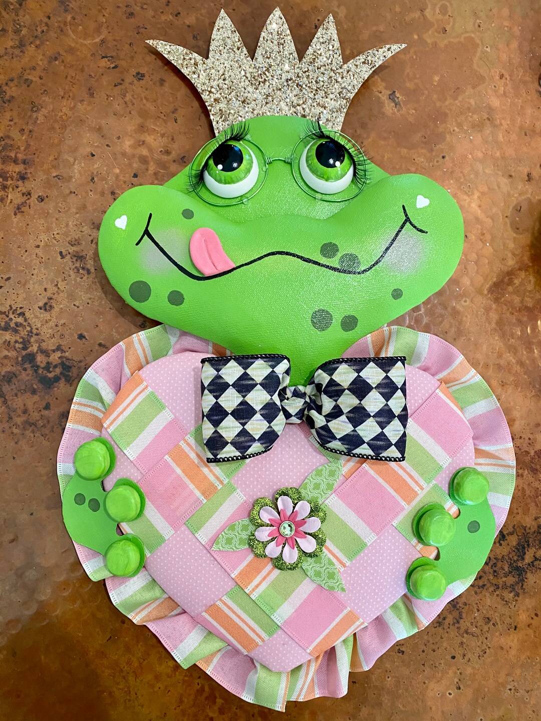 Toad Wreath Attachment, Toad-ally Yours, Toad Frog Holding a Heart and ...