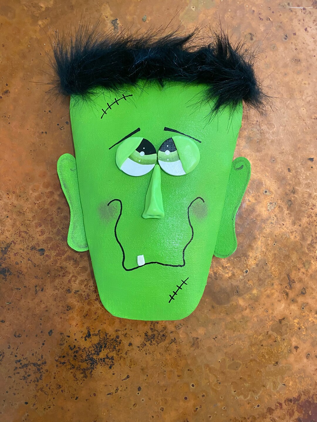 Frankenstein Wreath Attachment, Halloween Wreath Attachment, Halloween ...