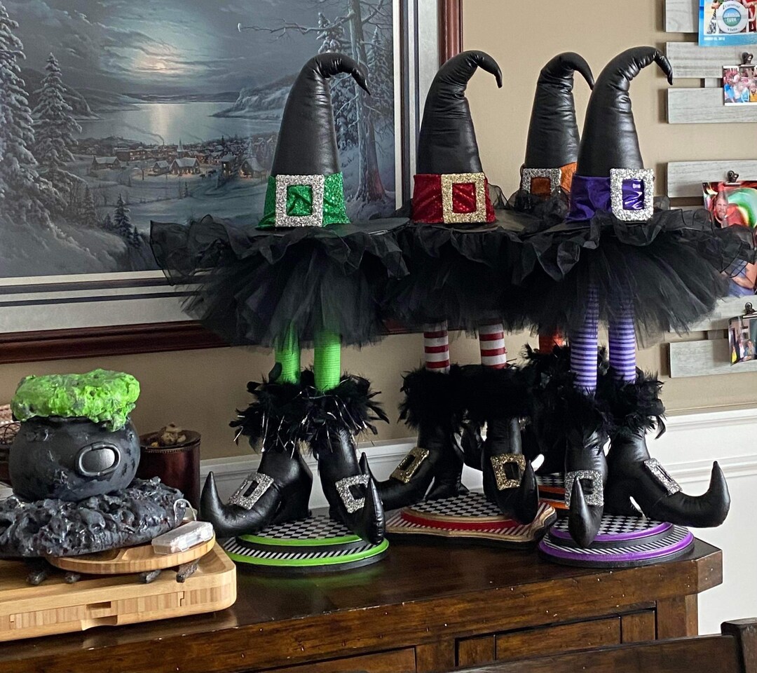 Witch Centerpiece, Halloween Centerpiece, Witch Stand, Halloween Decor ...