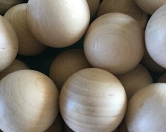 Round Wooden Balls - Etsy
