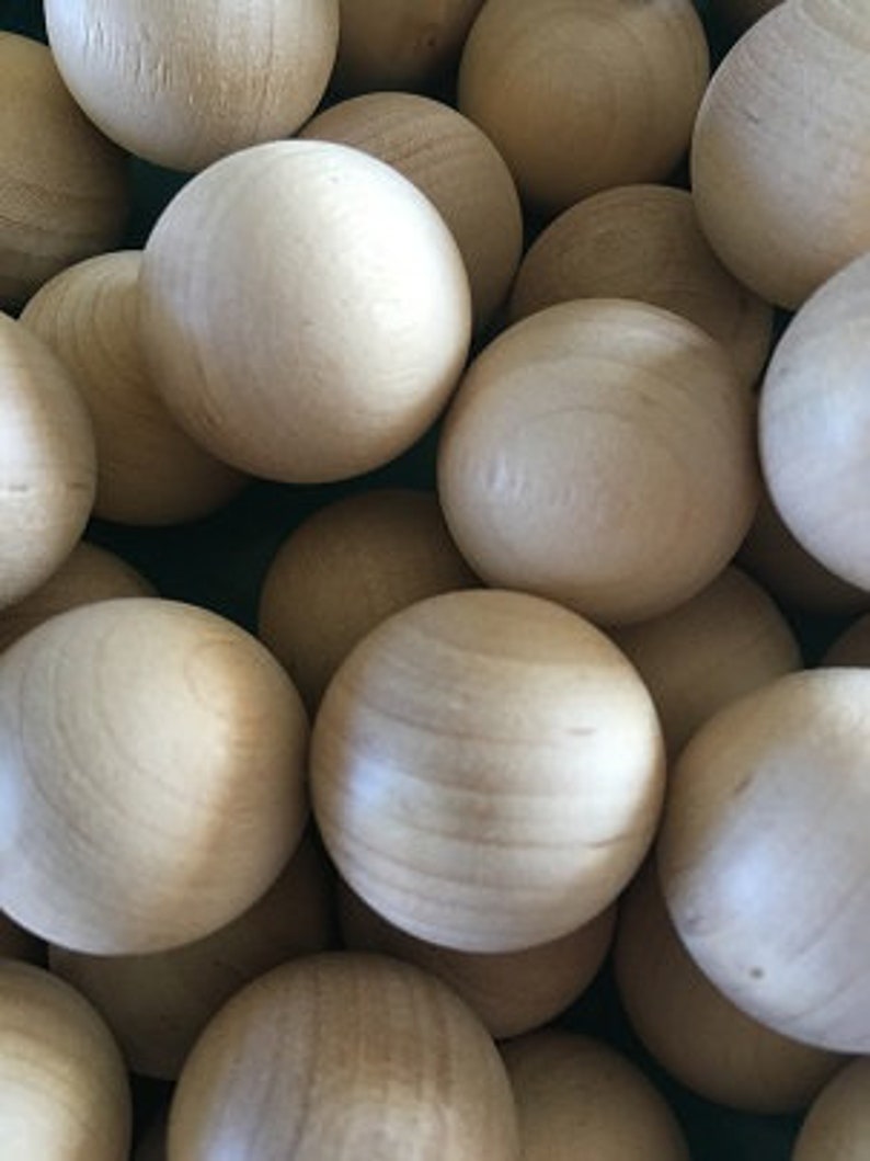 Pkg of 21 Wooden Ball 1 Wood Balls Round Craft Supplies - Etsy