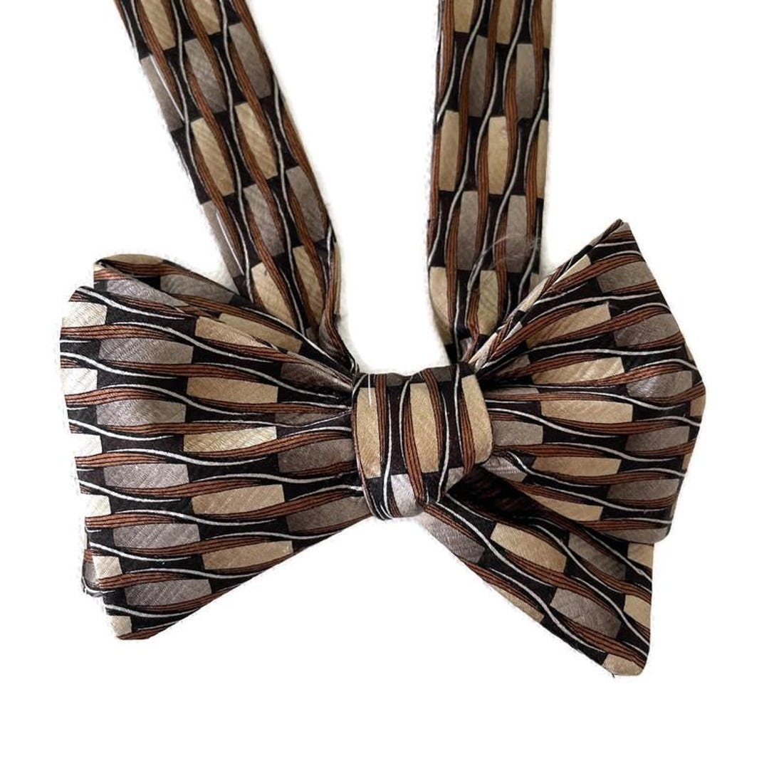 Silk Bow Tie for Men - King's Ransom - One-of-a-kind, Handcrafted - Pre ...