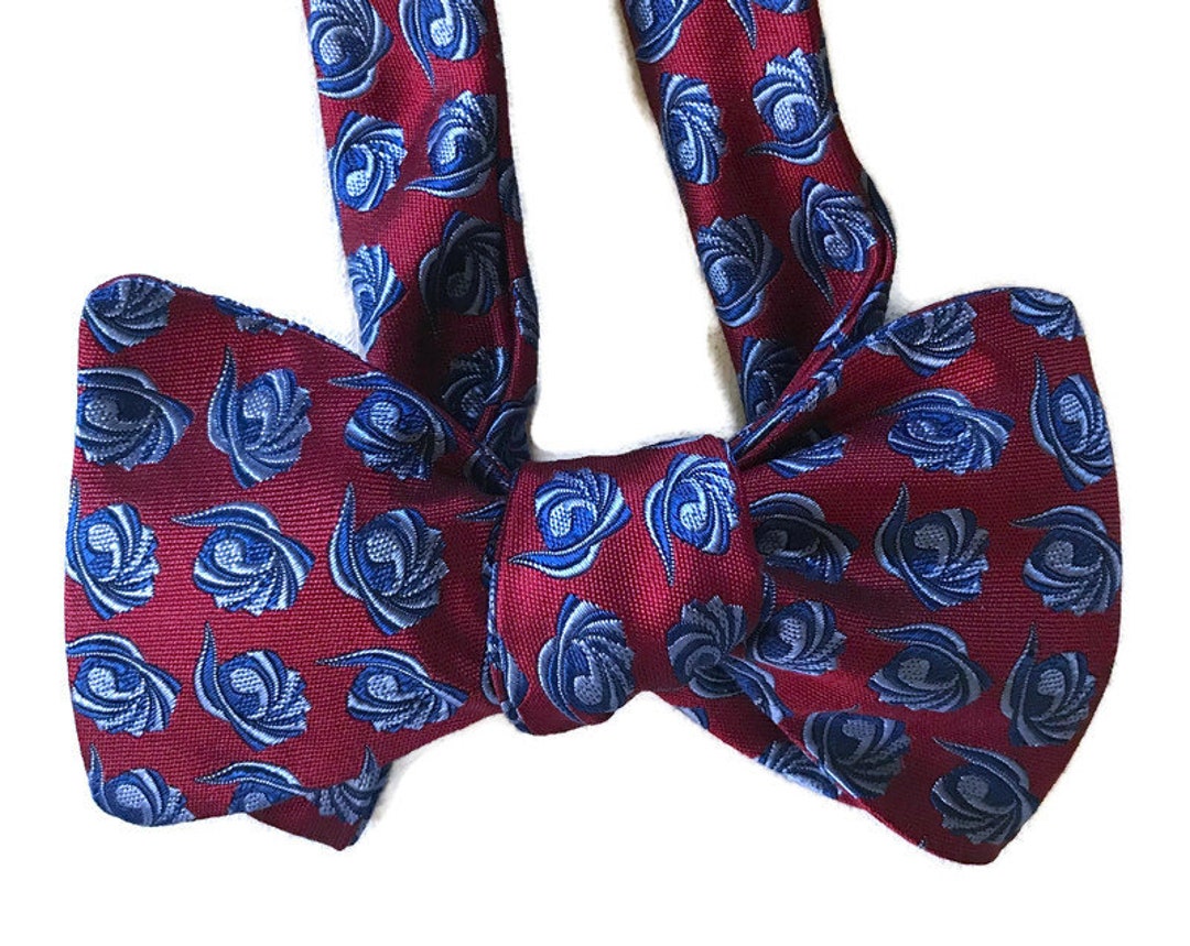 Silk Bow Tie for Men Haberdashery One-of-a-kind, Self-tie Free Shipping ...